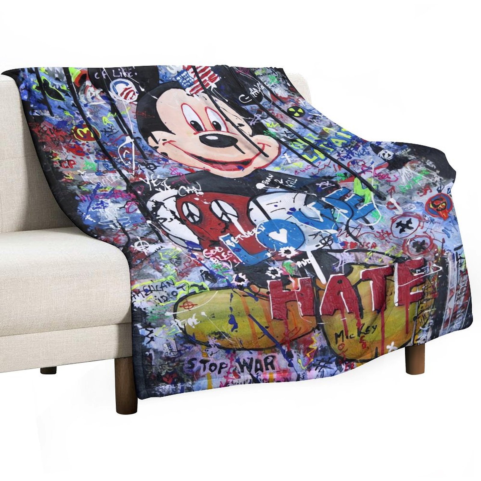 Mickey_Mouse Custom Plush Throw Blanket - Measures 30"x40" - Kids Super ...