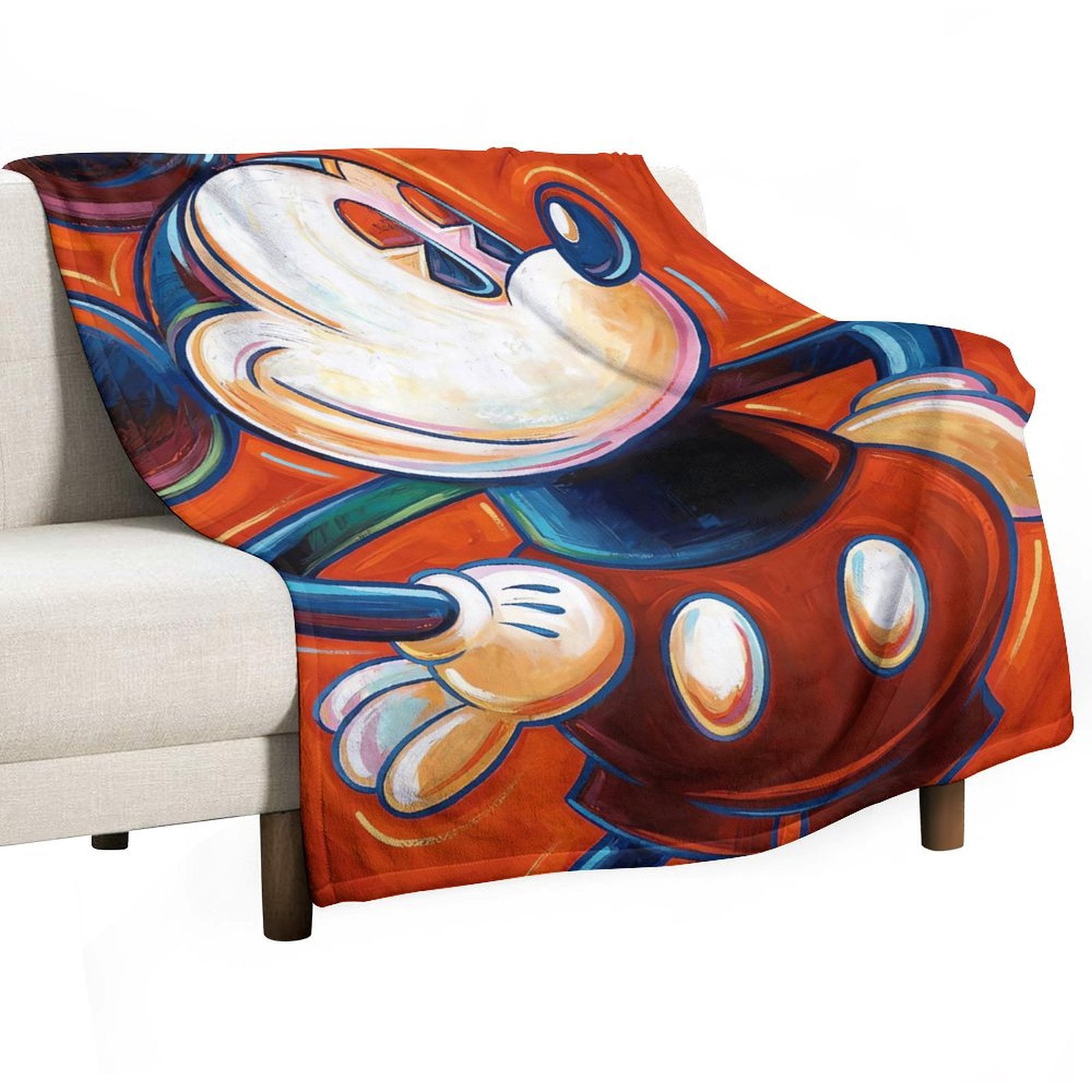 Mickey_Mouse Custom Plush Throw Blanket - Measures 30"x40" - Kids Super ...