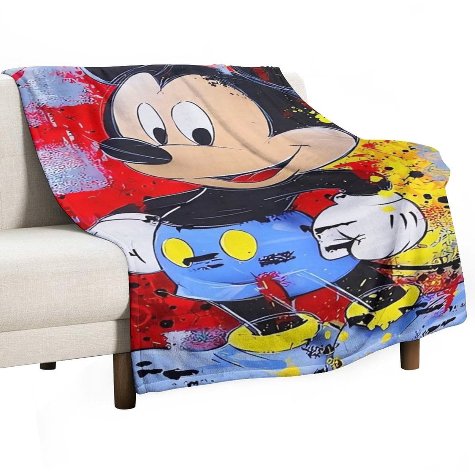 Mickey_Mouse Custom Plush Throw Blanket - Measures 30"x50" - Kids Super ...
