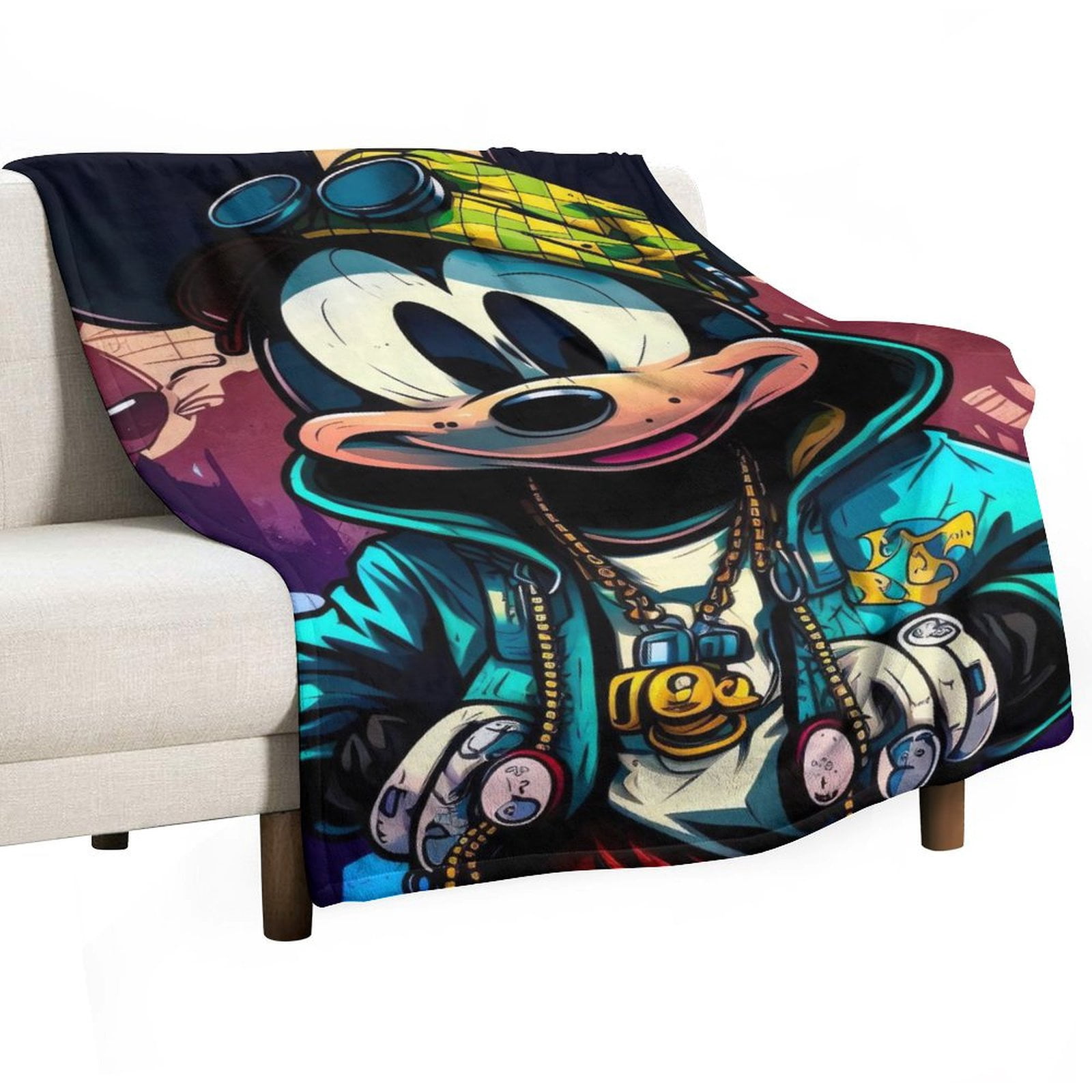 Mickey_Mouse Custom Plush Throw Blanket - Measures 40"x60" - Kids Super ...