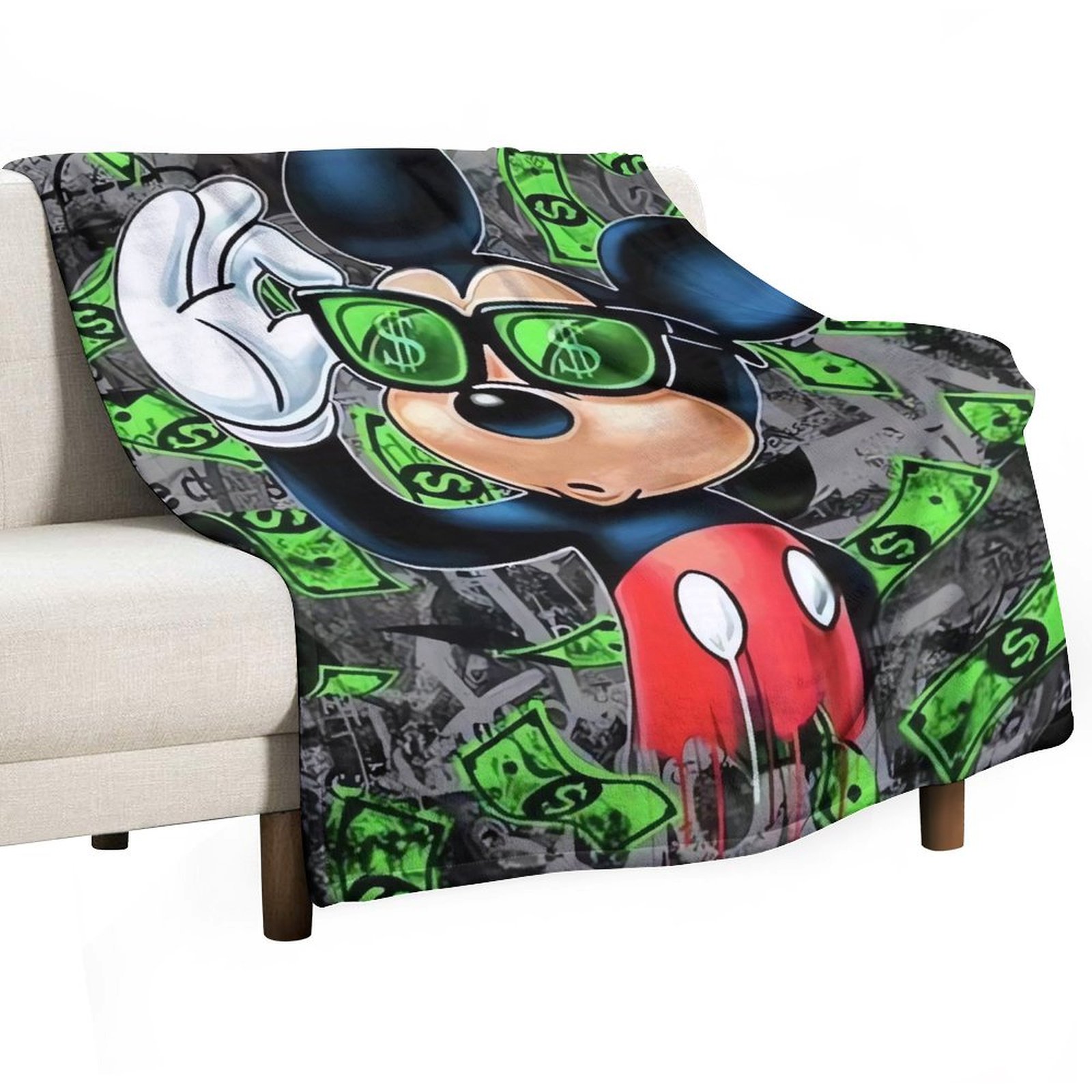 Mickey_Mouse Customized Plush Throw Blanket - Measures 30"x40" - Kids ...
