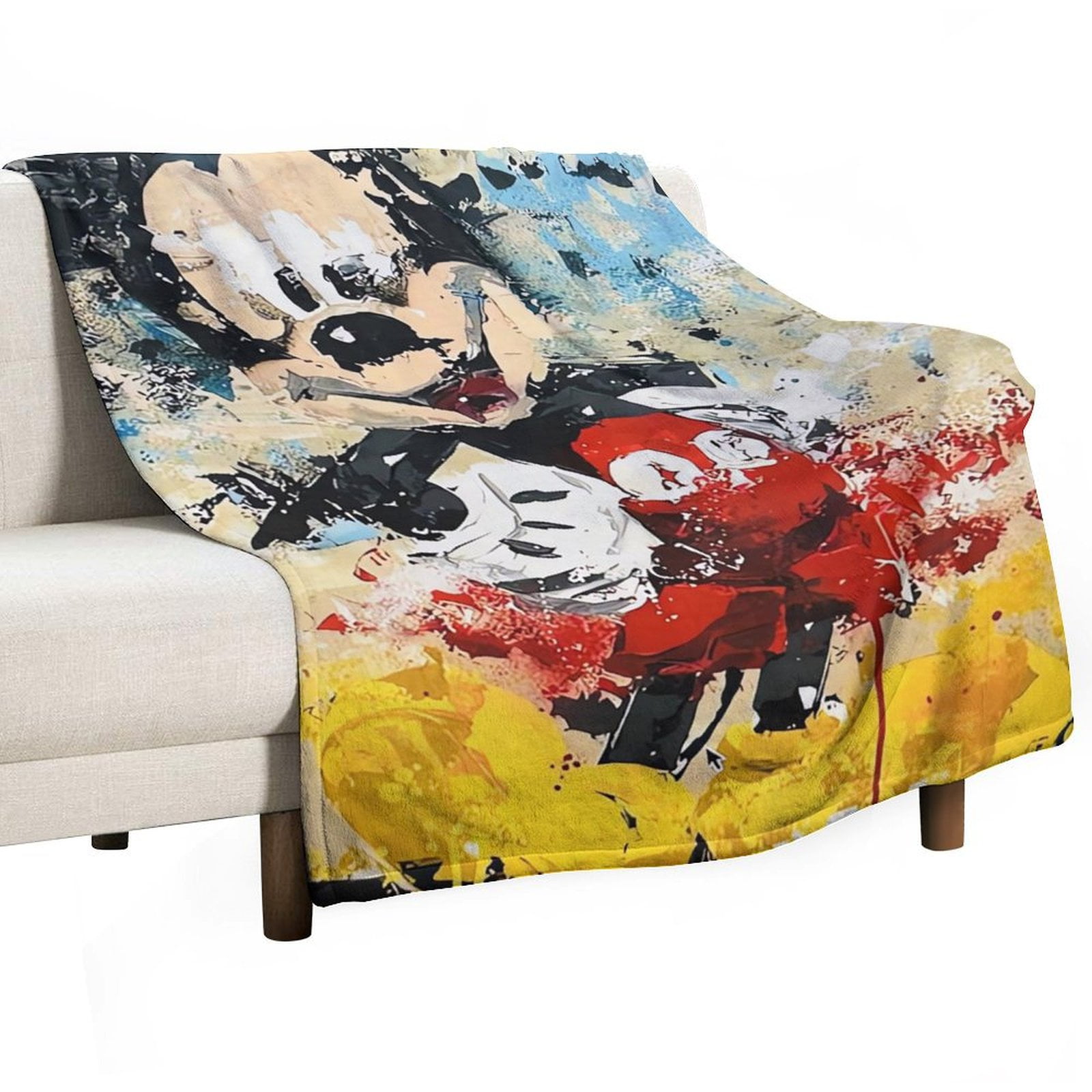 Mickey_Mouse Customized Plush Throw Blanket - Measures 40"x50" - Kids ...