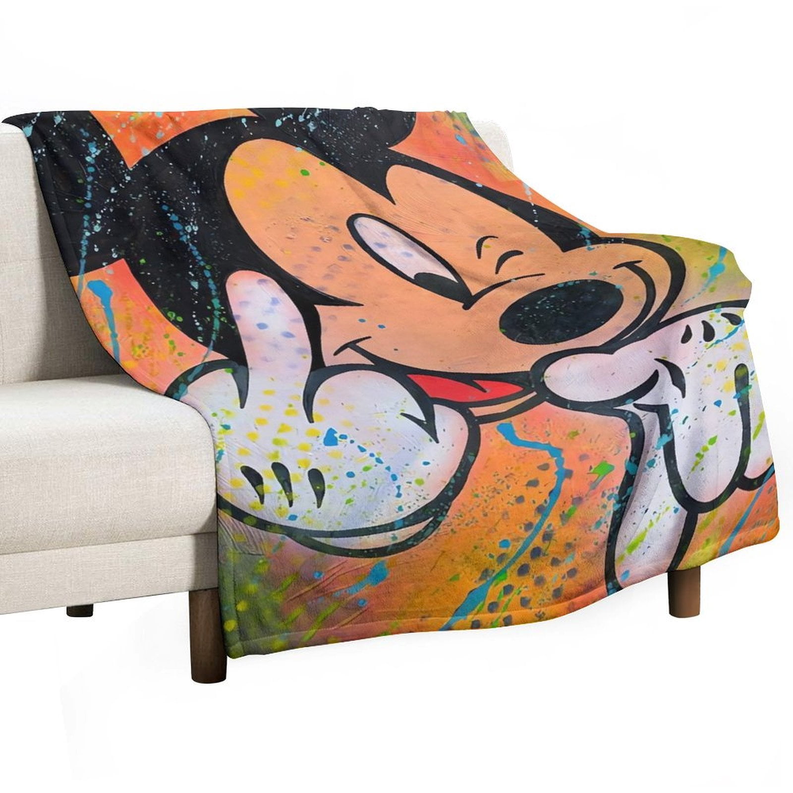 Mickey_Mouse Customized Plush Throw Blanket - Measures 50"x70" - Kids ...