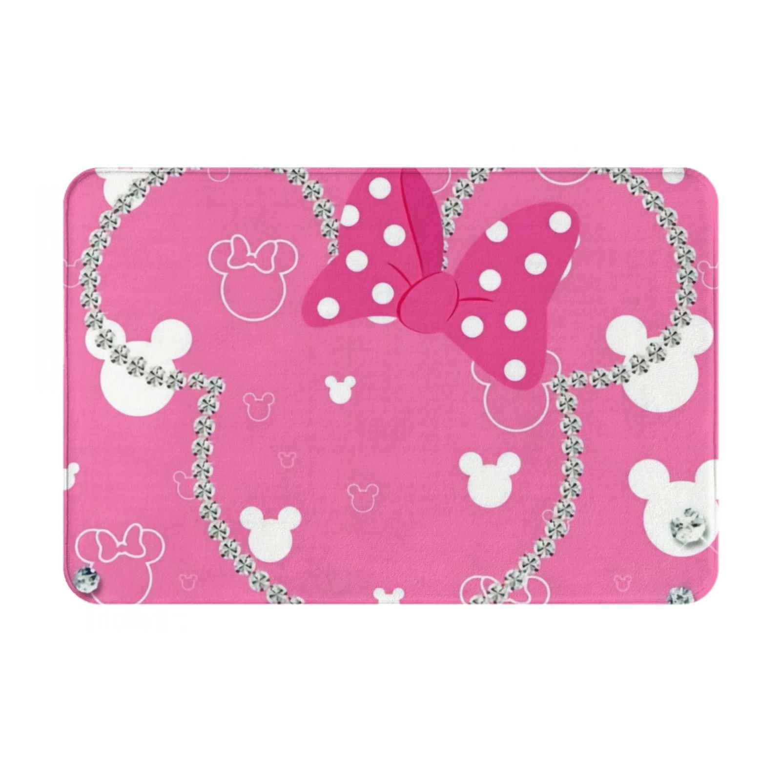 Mickey Mouse Diamond Bath mats for Bathroom Non Slip,Fluffy Absorbent ...