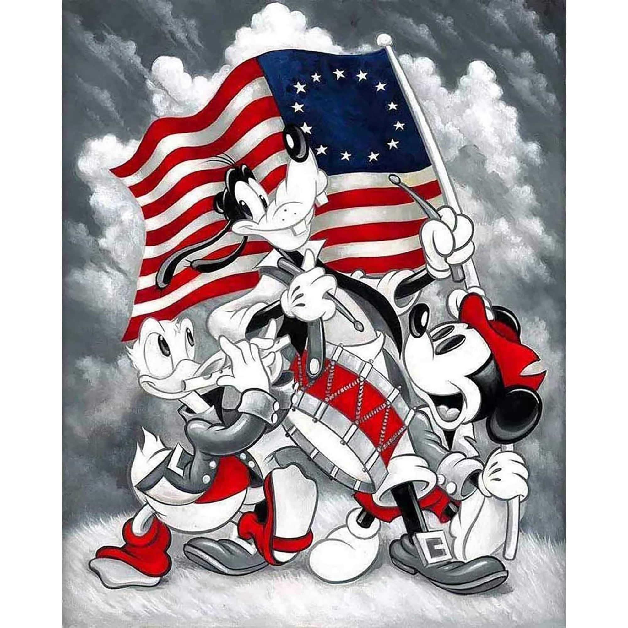 Mickey Mouse Diamond Painting Kits for Adult Beginners, 5D Cartoon ...