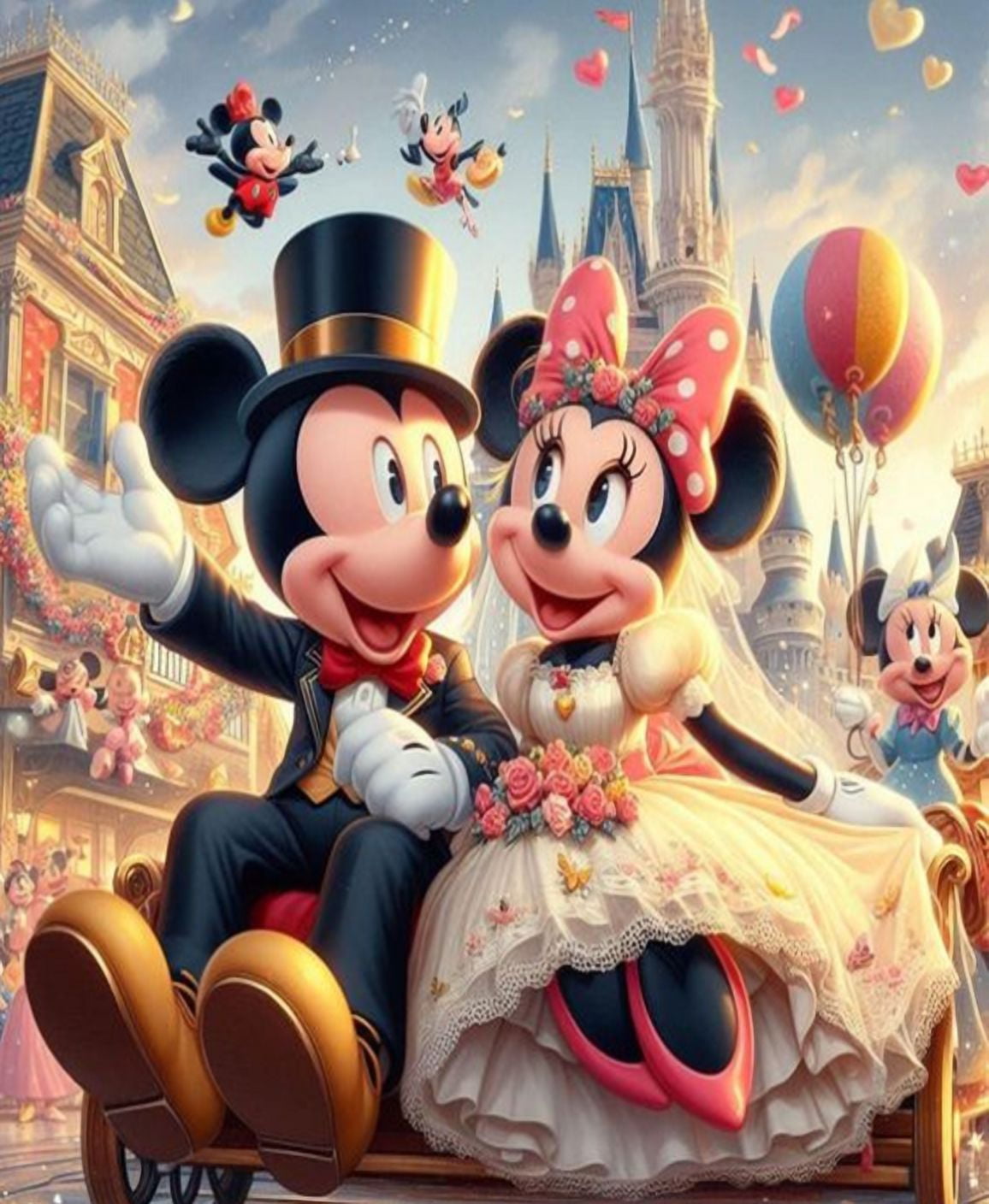 Mickey Mouse Diamond Painting Kits- Full Drill Scenery Diamond Painting ...