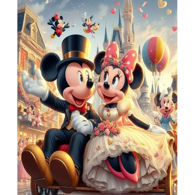 Mickey Mouse Diamond Painting Kits- Full Drill Scenery Diamond Painting ...