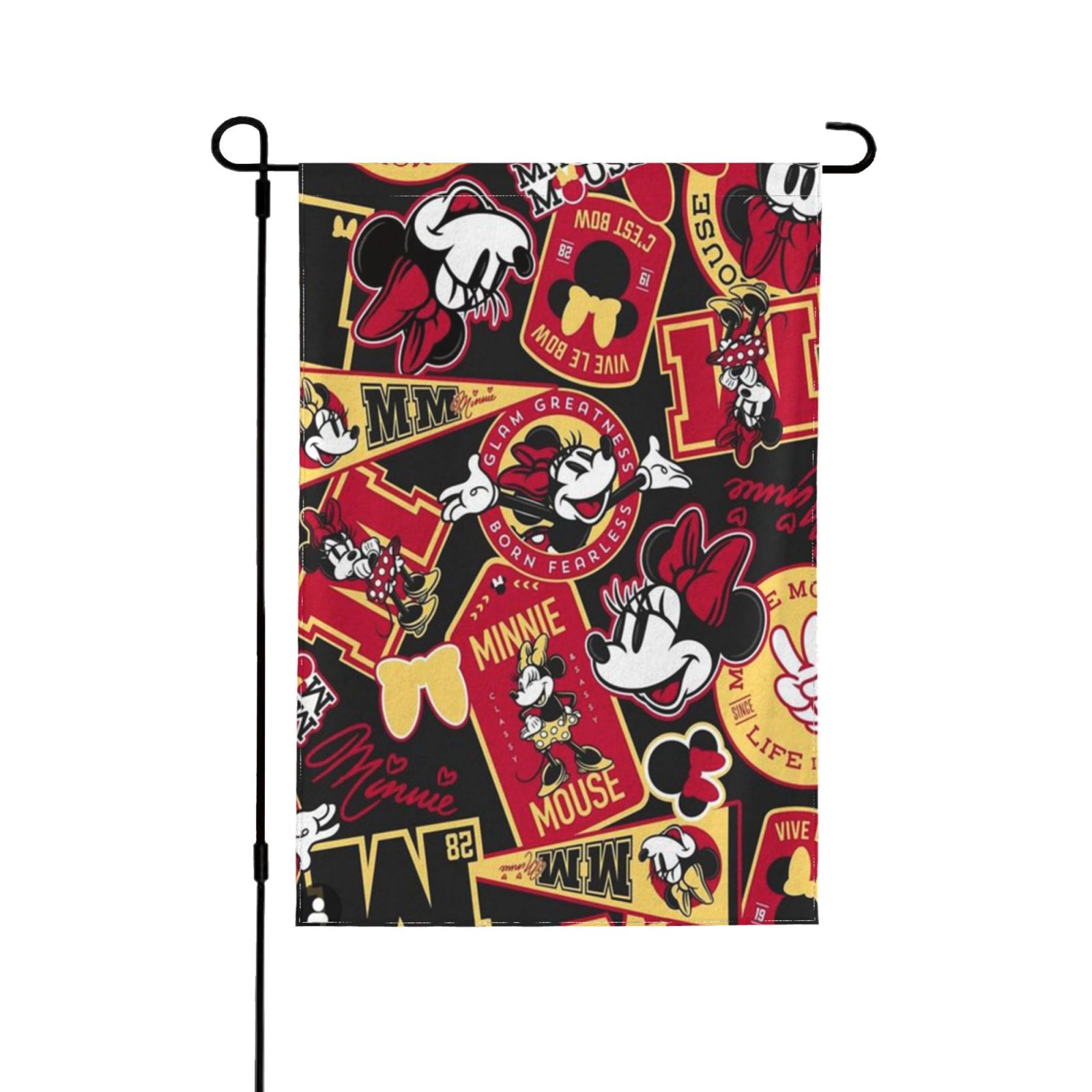 Mickey_Mouse Double Sided Cartoon Yard Flags 28x40 Inch Burlap Outdoor ...