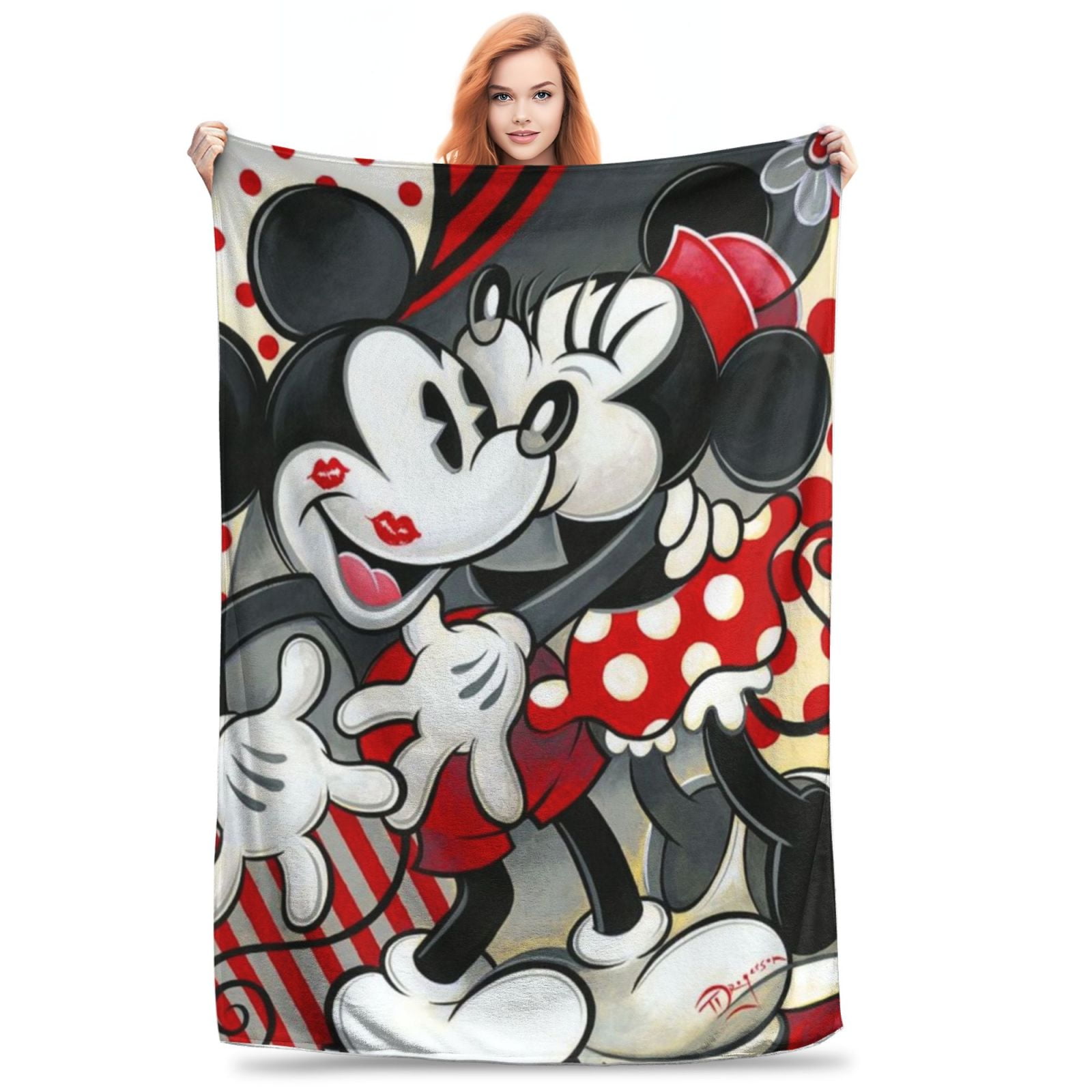 Mickey_Mouse Fleece Blanket Anime Super Soft Cozy Throw Blanket ...