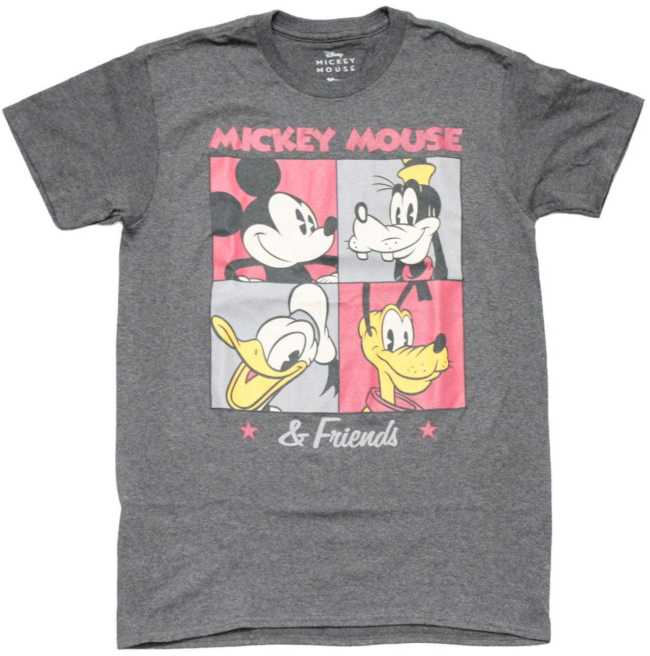 Mickey Mouse & Friends Mens T-Shirt - Four Box Goofy Donald Pluto ...