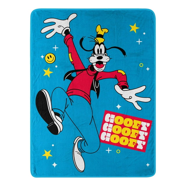 Mickey Mouse Goofy Guy Kids Micro Raschel Throw Blanket - Walmart.com