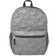 Mickey Mouse Kids Grey Quilted Embroidered 16" Backpack - Walmart.com