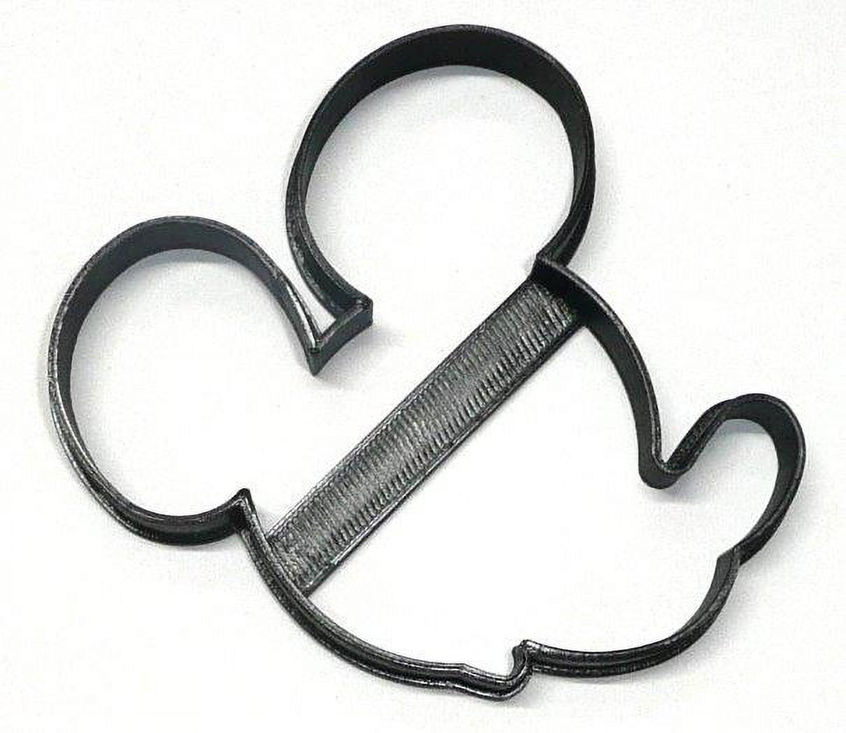 Mickey Mouse Head Side Facing Outline Cartoon Character Cookie Cutter ...