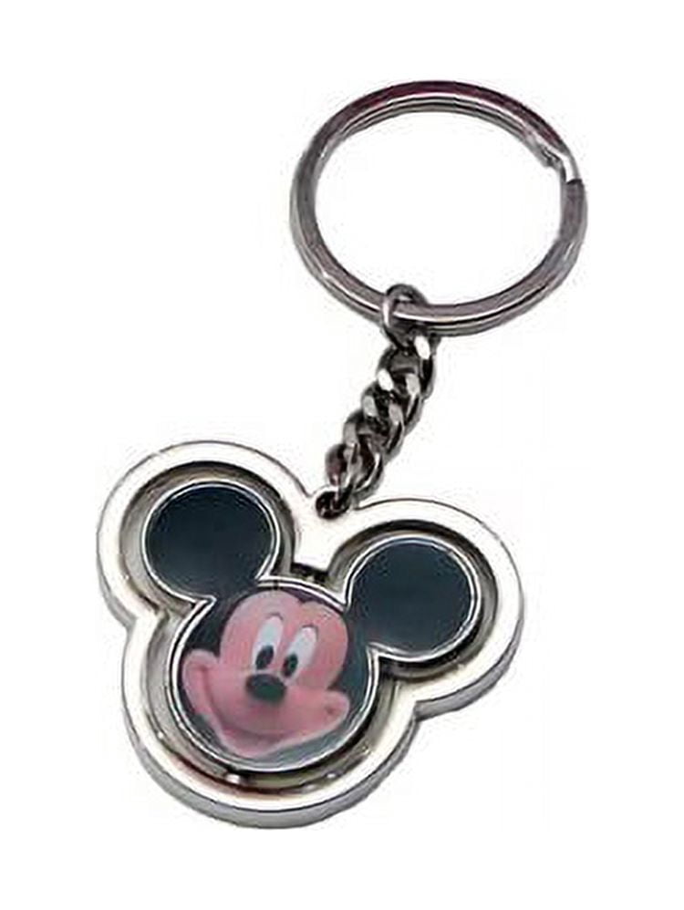 Mickey Mouse Head Spinning Pewter Keychain - Walmart.com