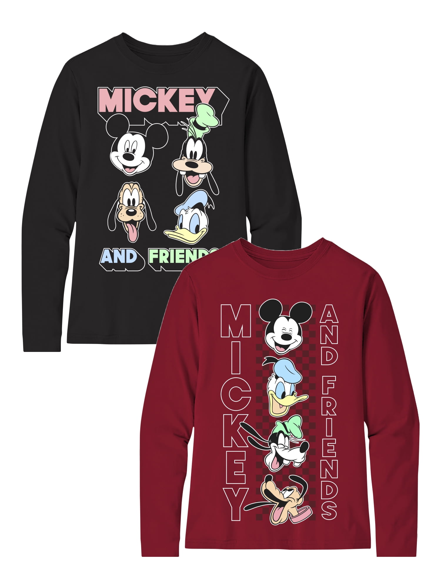 Mickey Mouse Head To Heads Up, Boys Apparel Graphic Crew Neck LS T ...