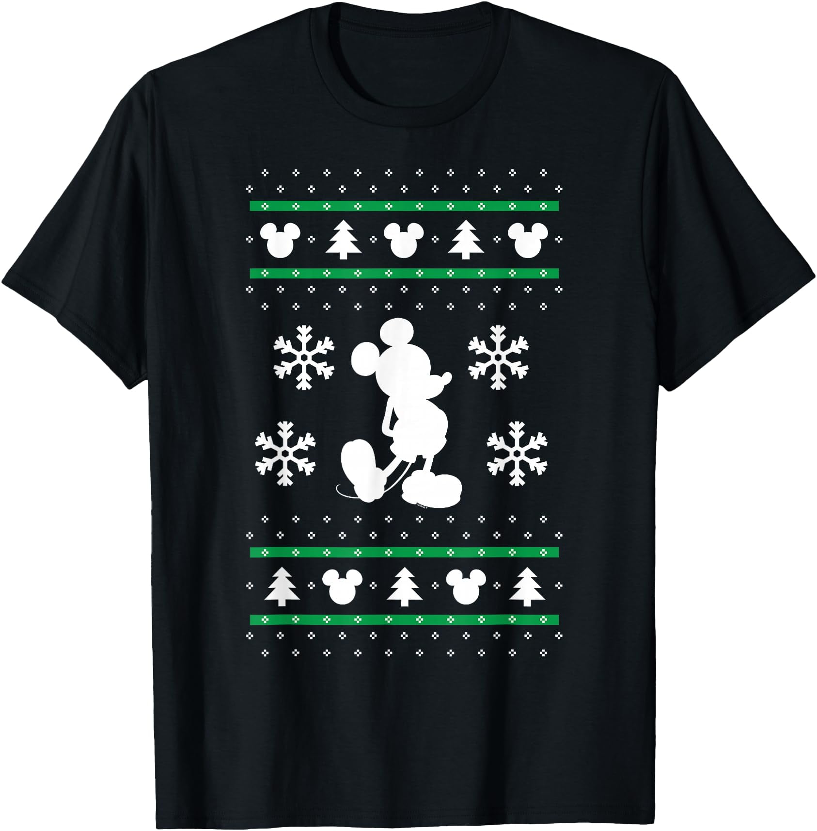 Mickey Mouse Holiday Swt Style DTG Print Unisex T-Shirt,Black Color ...