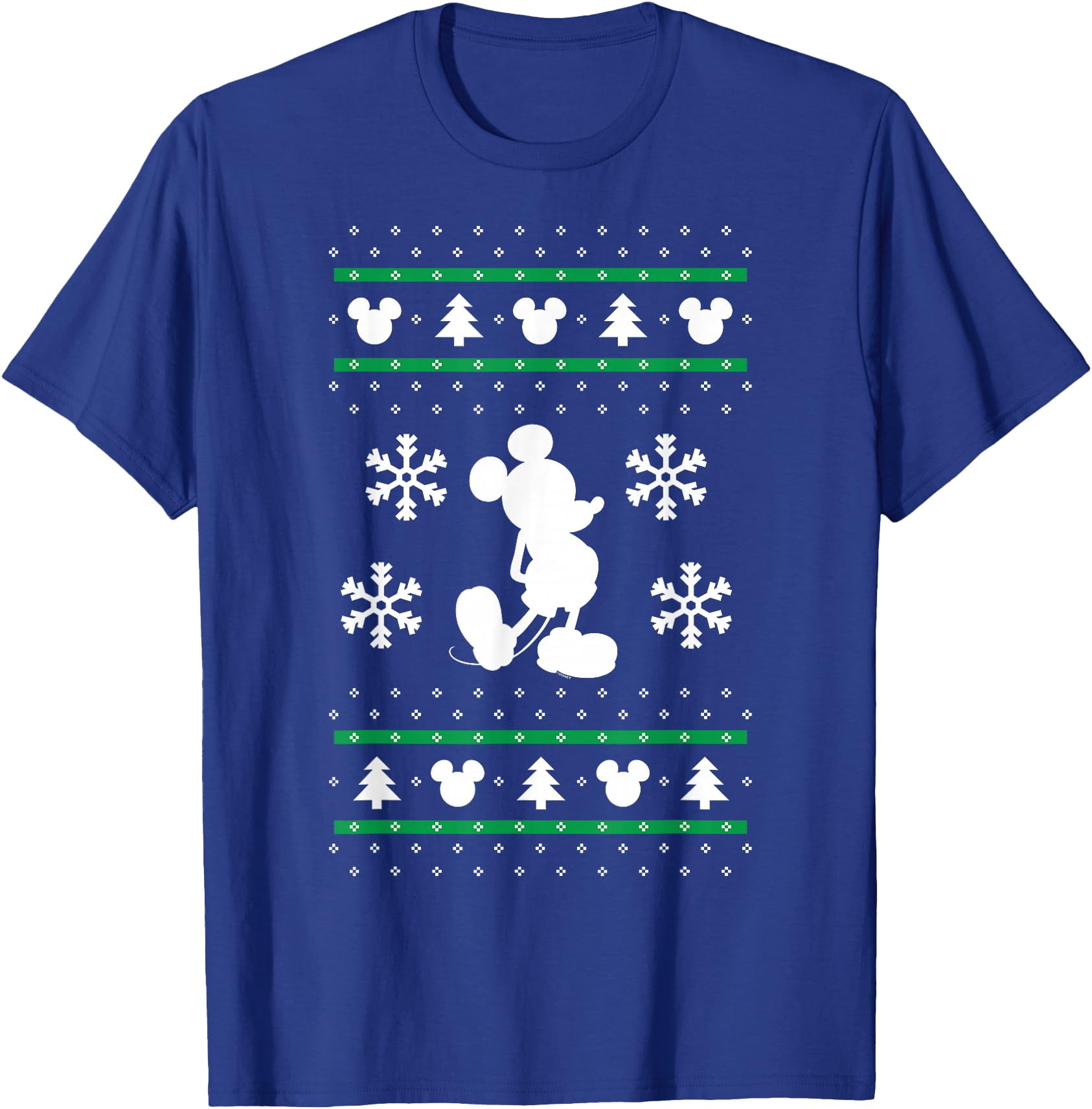 Mickey Mouse Holiday Swt Style DTG Print Unisex T-Shirt,Royal Blue ...