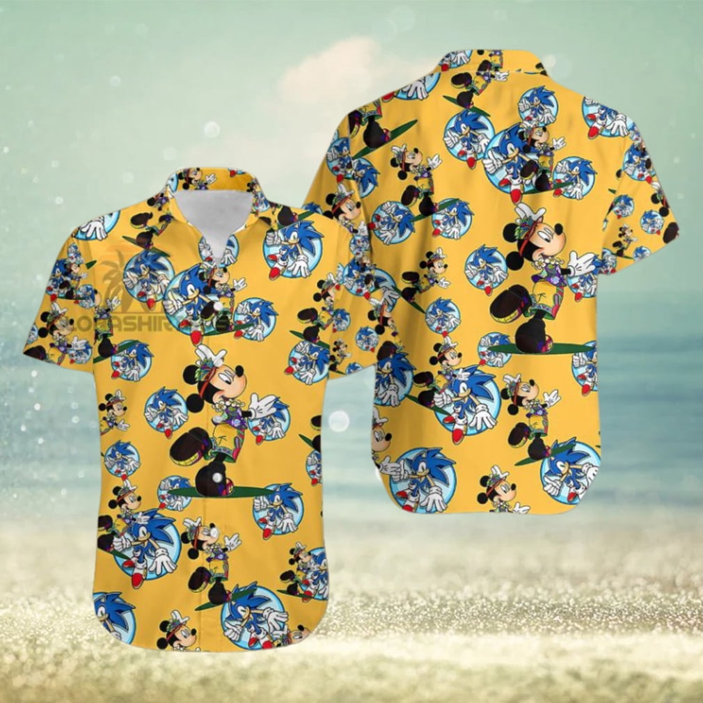 Mickey Mouse Hula Segasonic The Hedgehog Dasy Best Hawaiian Shirts ...
