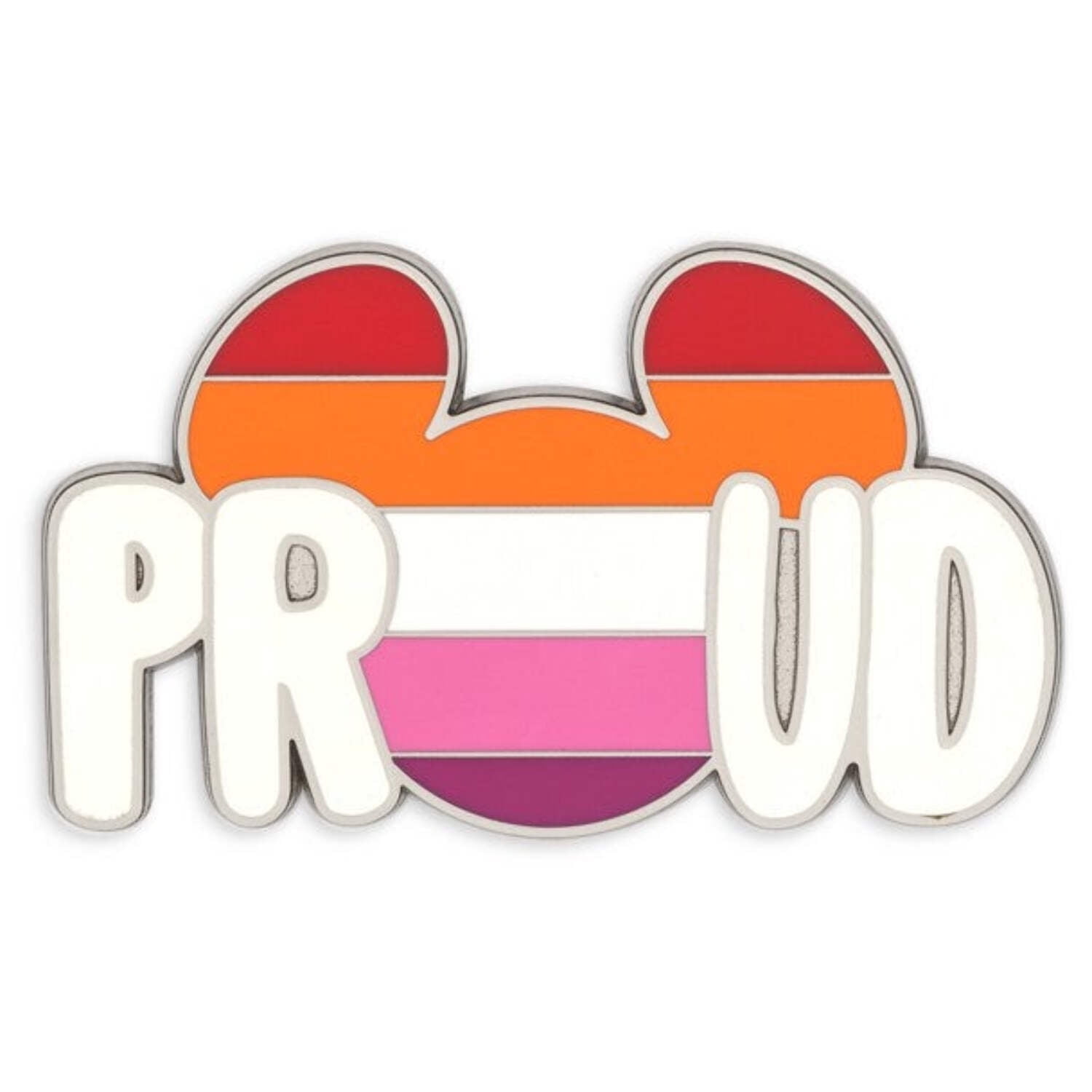Mickey Mouse Icon Pin – Lesbian Flag – Disney Pride Collection ...