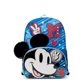 Mickey Mouse Red and Blue Colored Full Sze Backpack (16in) - Walmart.com