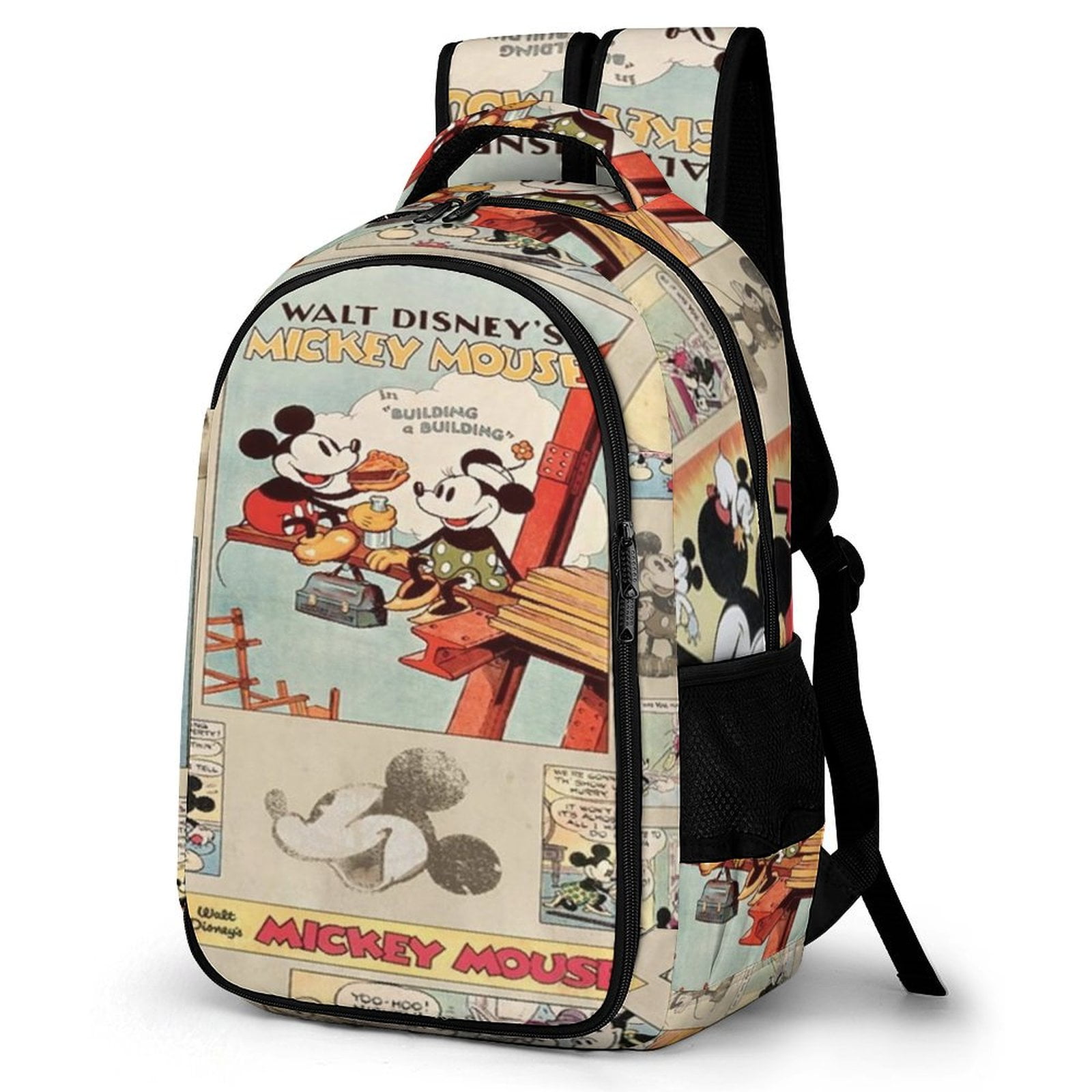 Mickey Mouse Laptop Backpack Refrigerator Pocket School Bag College ...