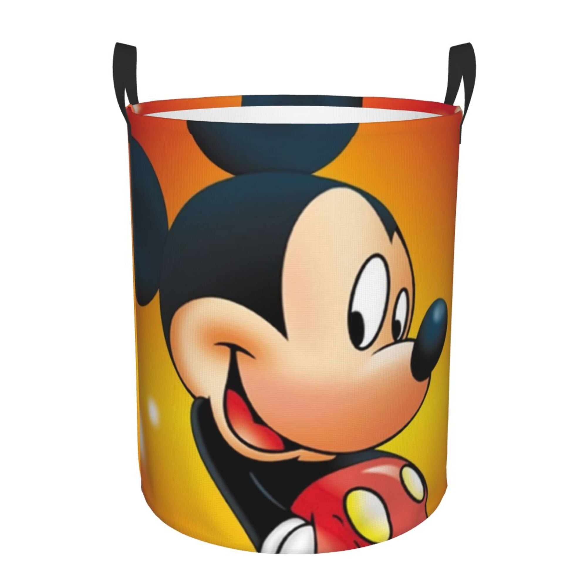 Mickey Mouse Laundry Basket Foldable Circular Dirty Clothes Toys ...