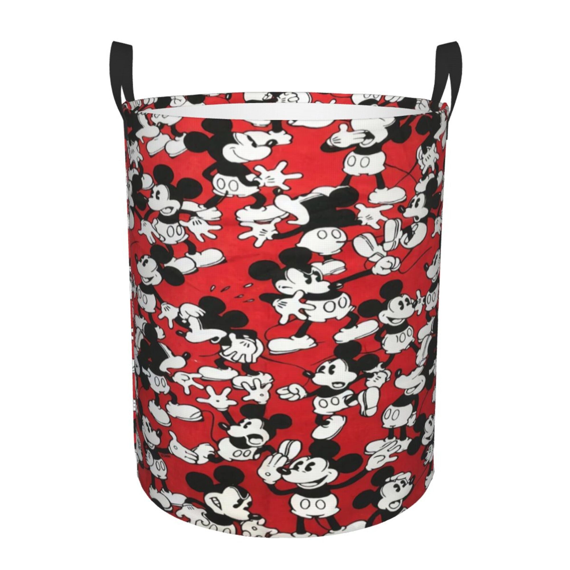 Mickey Mouse Laundry Basket Foldable Circular Dirty Clothes Toys ...