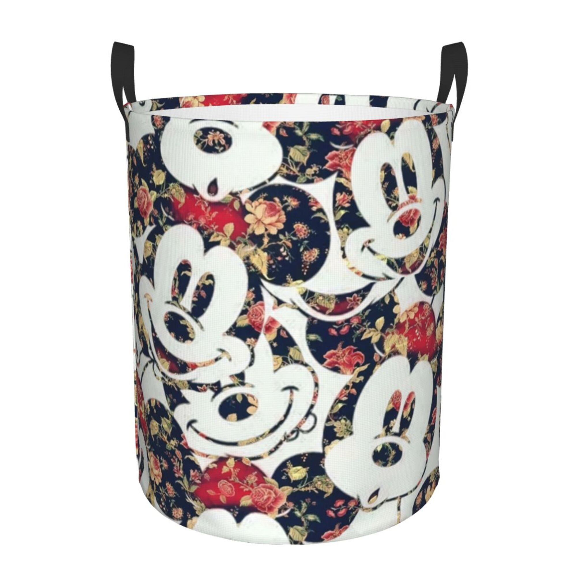 Mickey Mouse Laundry Basket Foldable Circular Dirty Clothes Toys ...