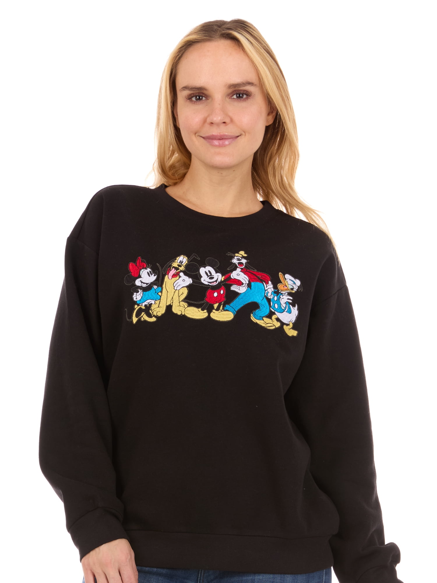 Mickey Mouse Long Sleeve Sweatshirt, Womens - Walmart.com
