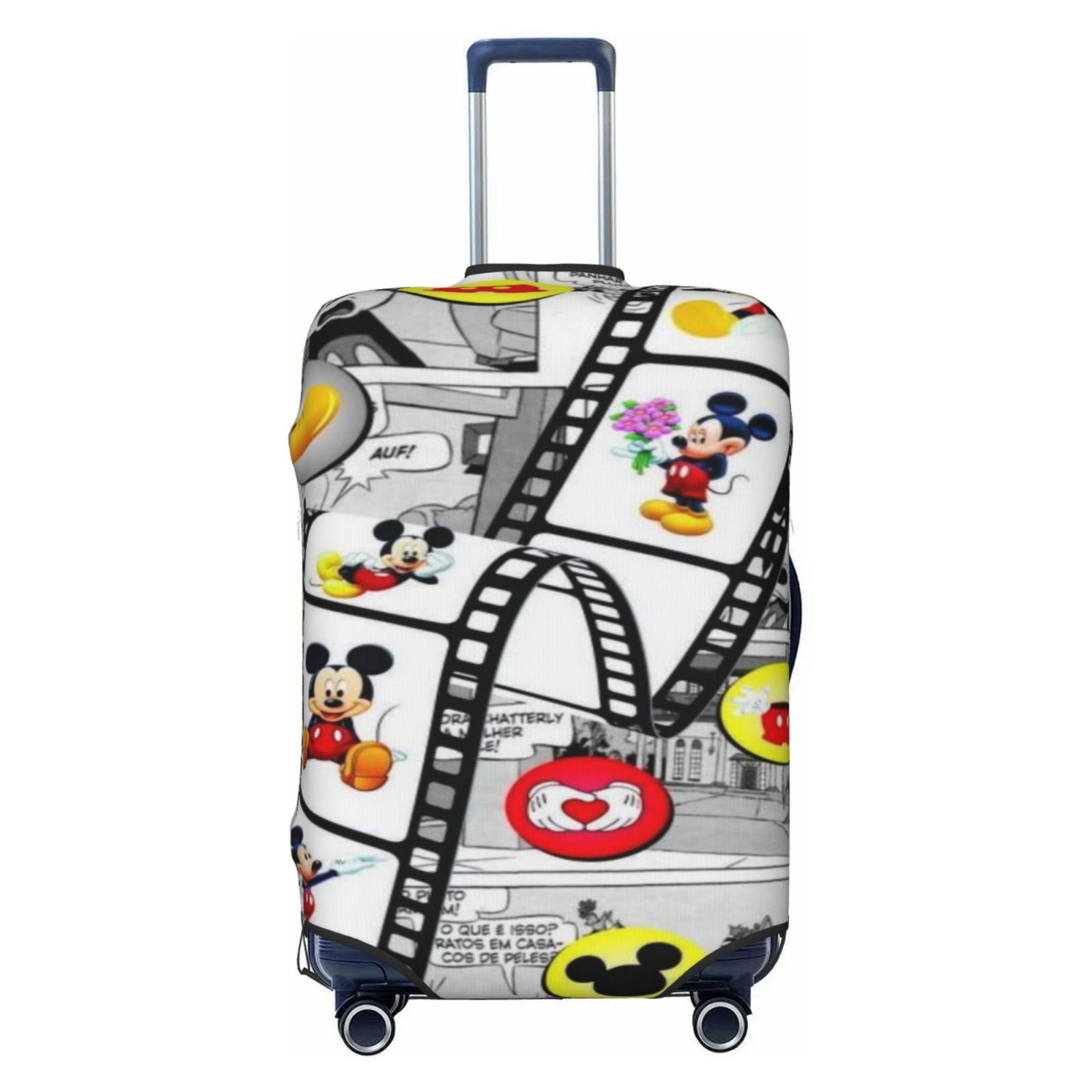 Mickey Mouse Luggage Cover Approved Travel Suitcase Protector Elastic ...