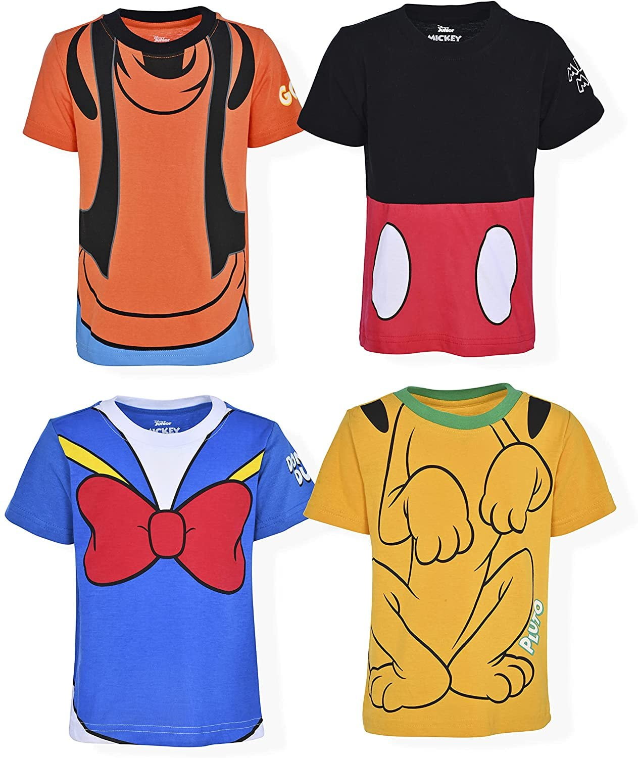 Mickey Mouse Mickey Mouse, Donald Duck and Goofy Boys 4 Pack Character ...