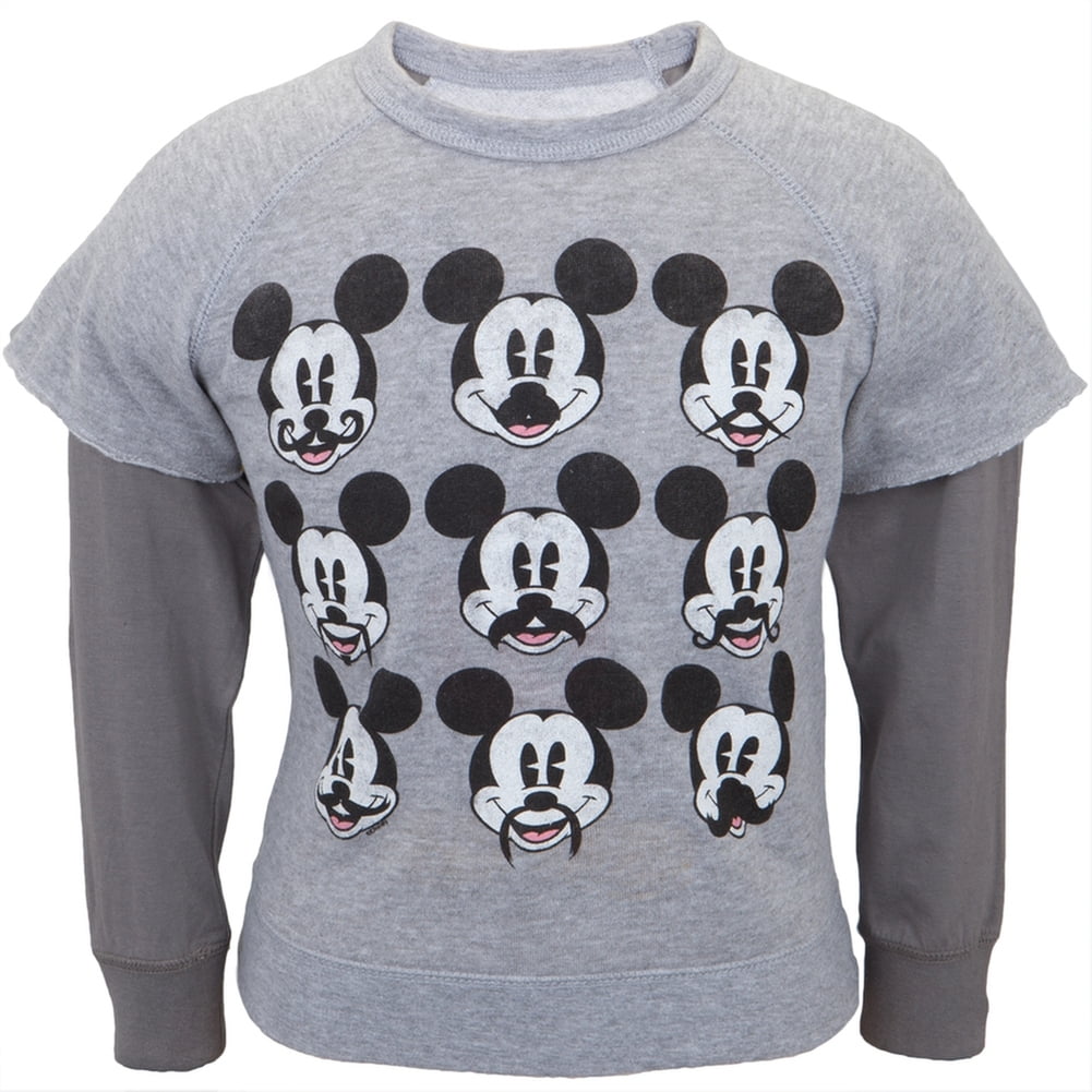 Mickey Mouse - Mustache Juvy Reversible Crewneck Sweatshirt - Juvy 7 ...