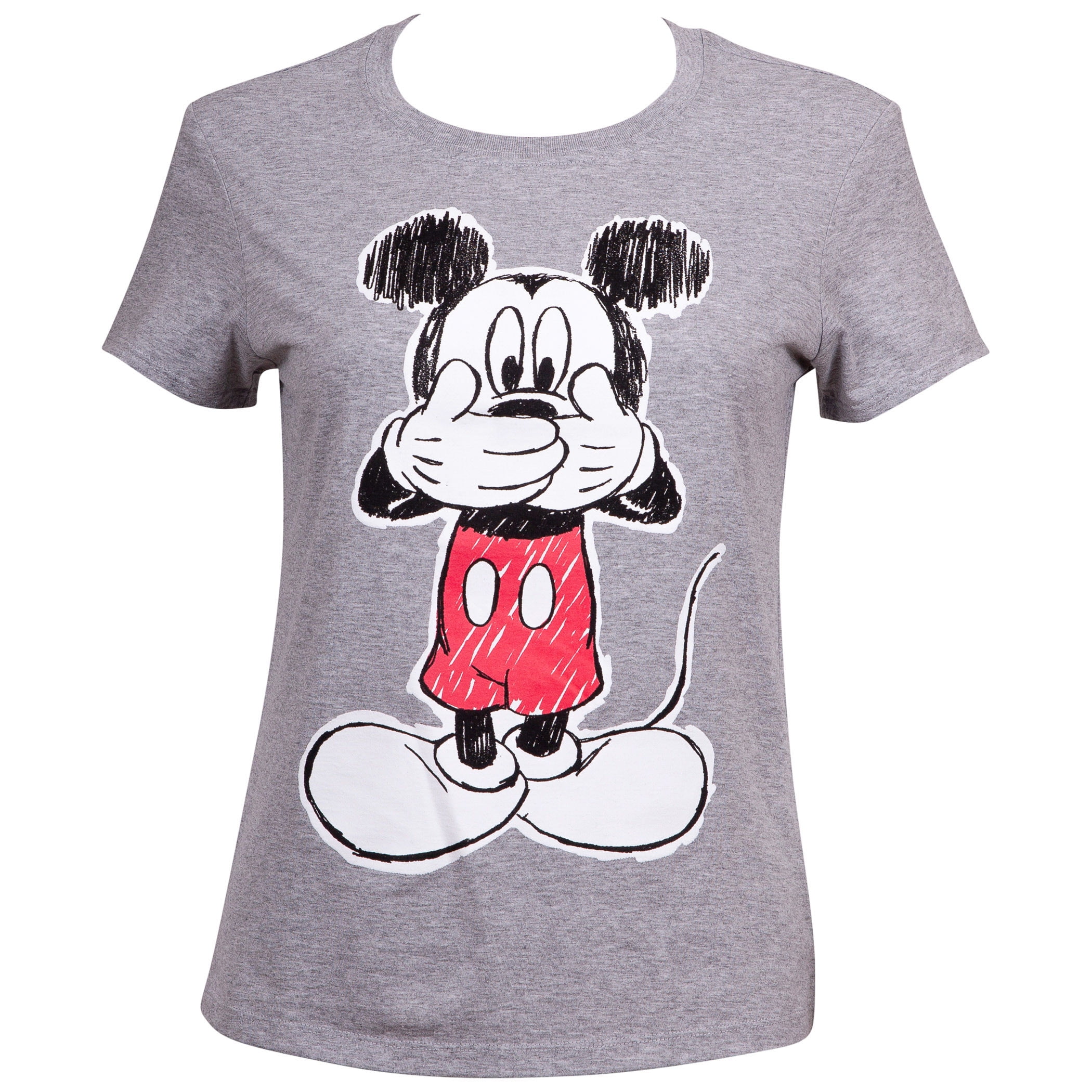 Mickey Mouse Oops Juniors Fitted T-Shirt-XLarge - Walmart.com