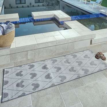 Mickey Mouse Outdoor Rug Border Chestnut Black - Walmart.com