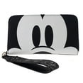 Bioworld Mickey Mouse PU Leather Wristlet Tech Wallet for Women, Zipper ...
