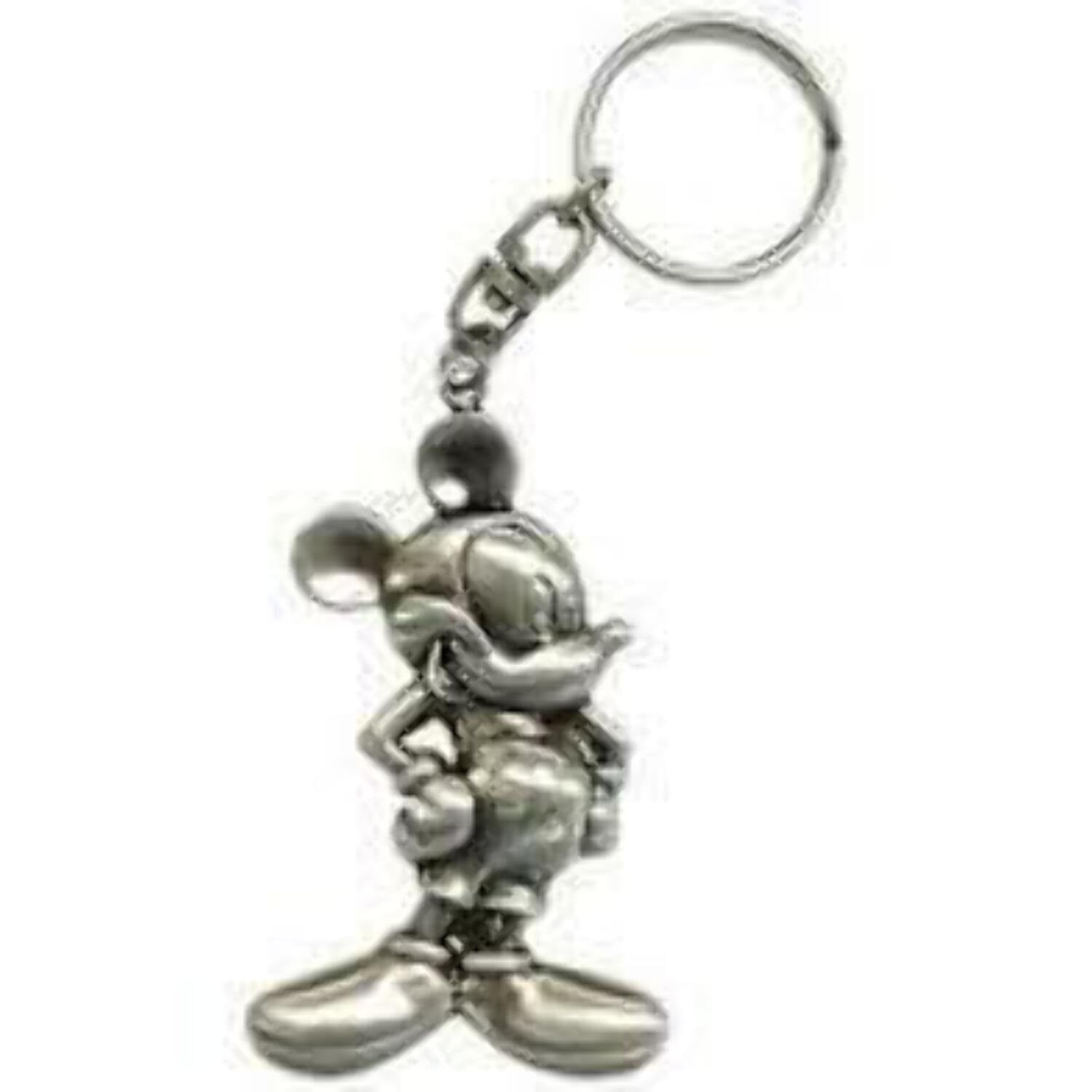 Mickey Mouse Pewter Metal Keychain - Walmart.com