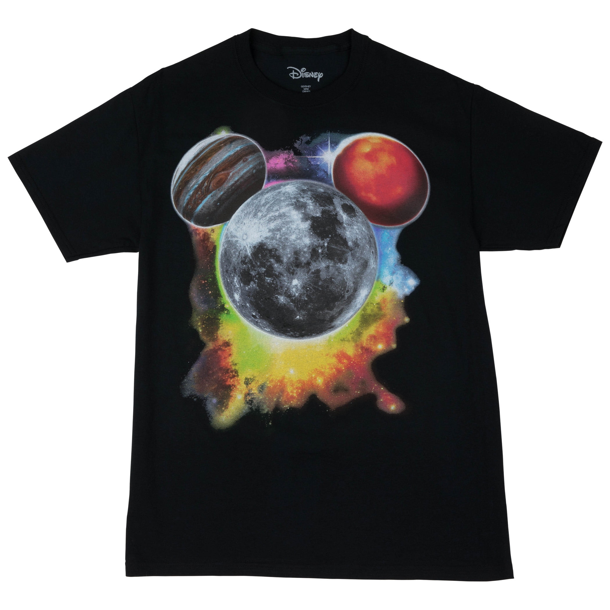 Mickey Mouse Planet Mickey Glow in the Dark Cotton T-Shirt, Black ...