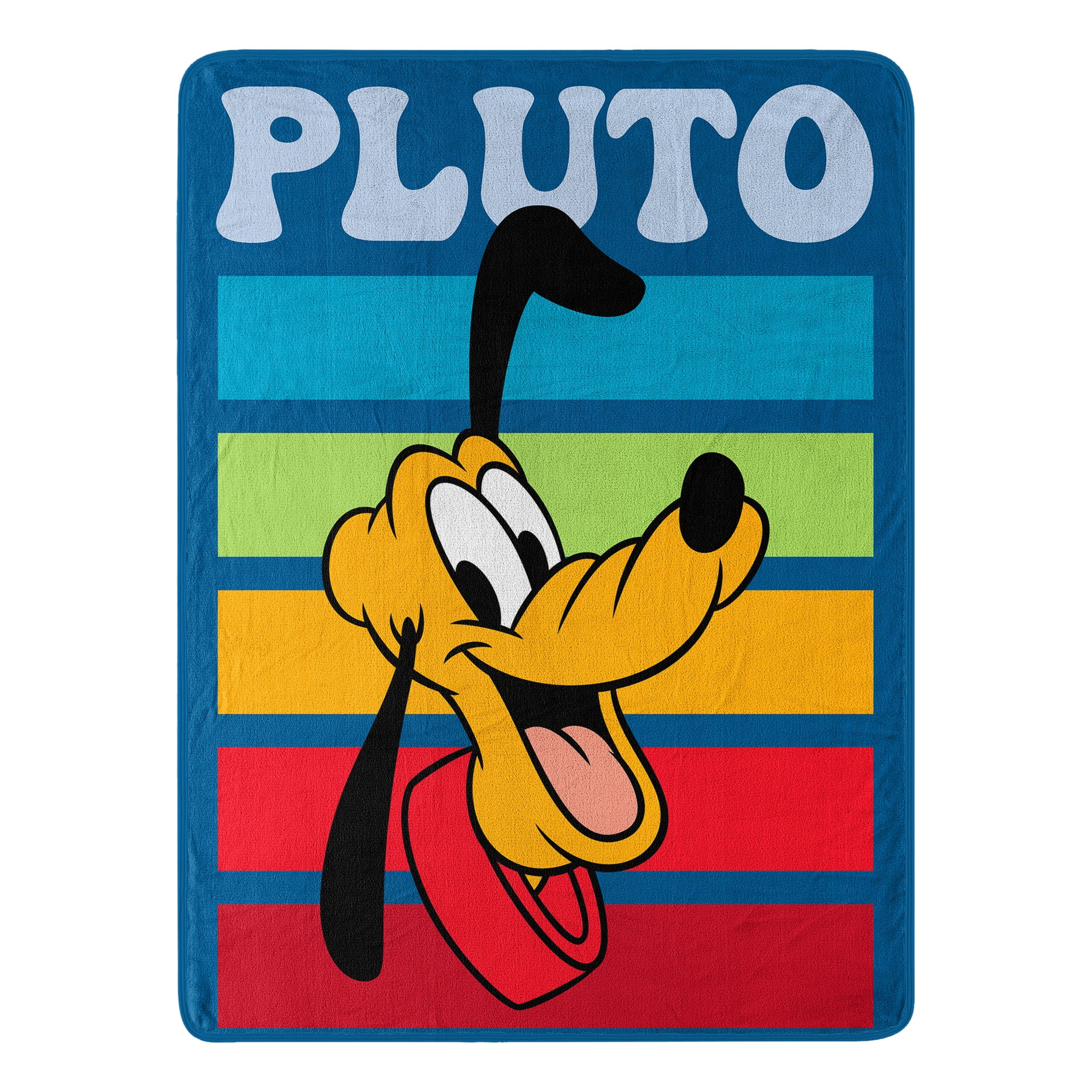 Mickey Mouse Pluto Stripes Kids Micro Raschel Throw Blanket - Walmart.com