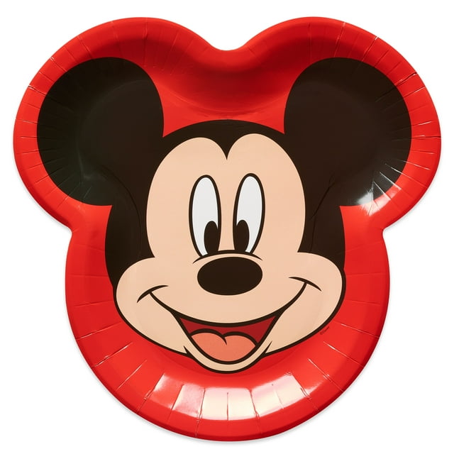 Mickey Mouse-Shaped Paper Dinner Plates, 8ct - Walmart.com