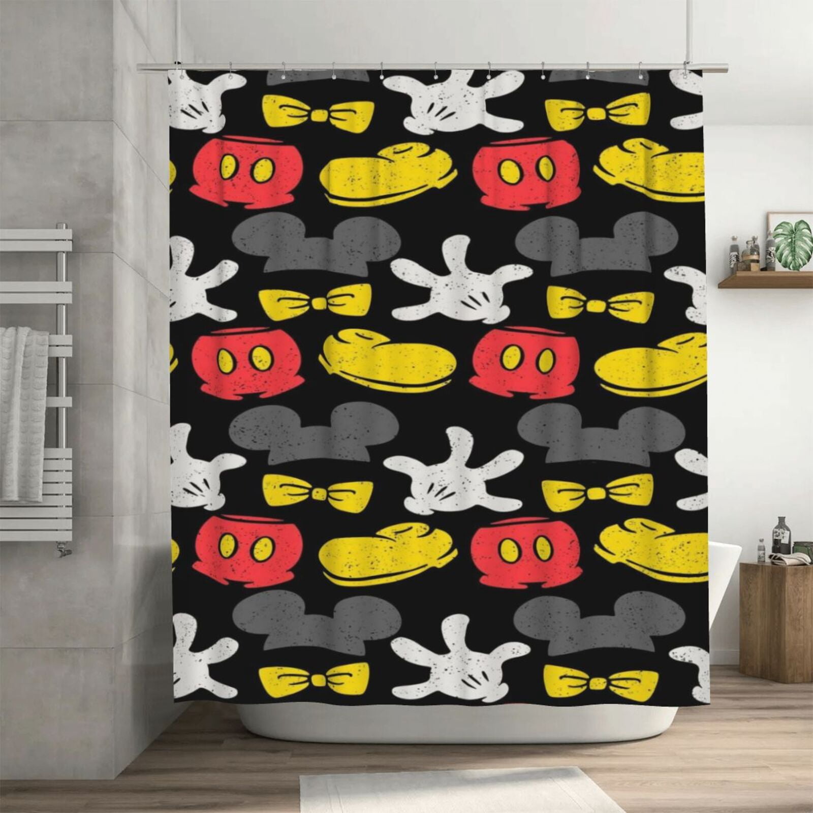 Mickey Mouse Shower Curtain 72x72 Inches Waterproof Bathing Curtain ...