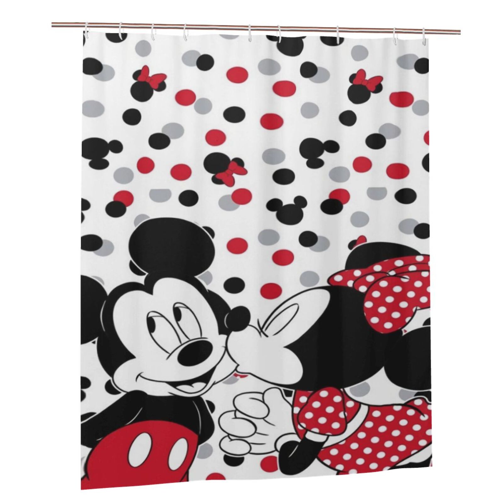 Mickey Mouse Shower Curtain Funny Washable Waterproof Fabric Cartoon ...