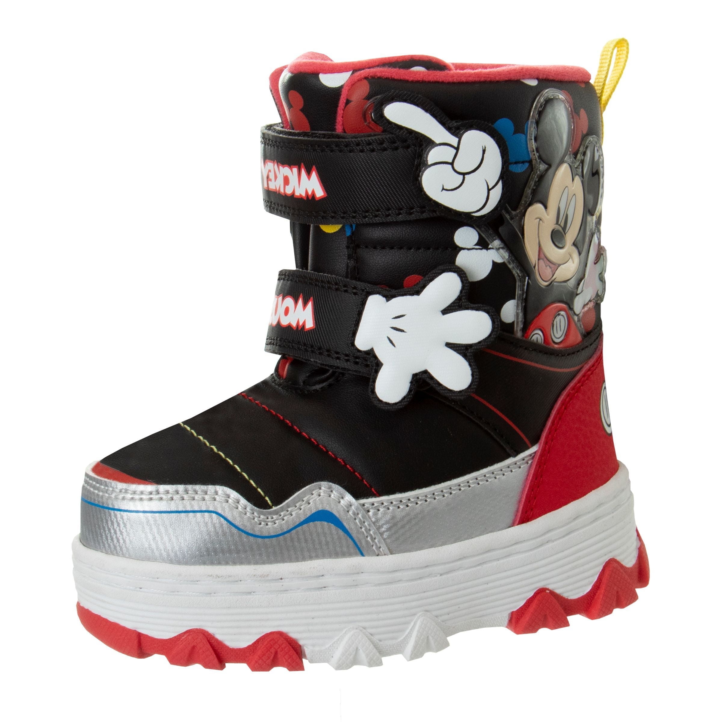 Mickey Mouse Snowboot Fur Lined Insulated Waterproof boys Winter Boots ...