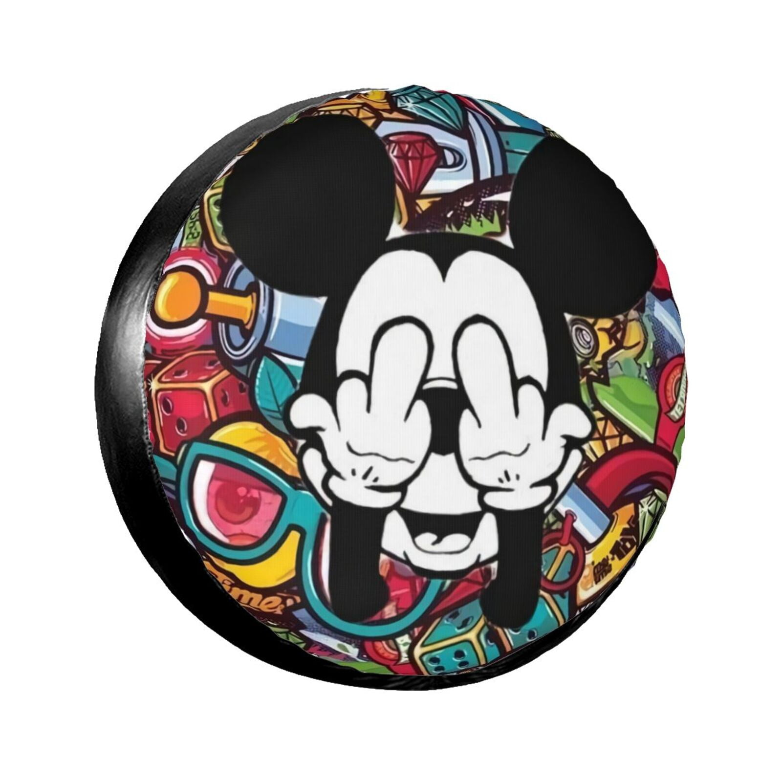 Mickey Mouse Spare Tire Cover, Weatherproof Dust-Proof Universal Wheel ...