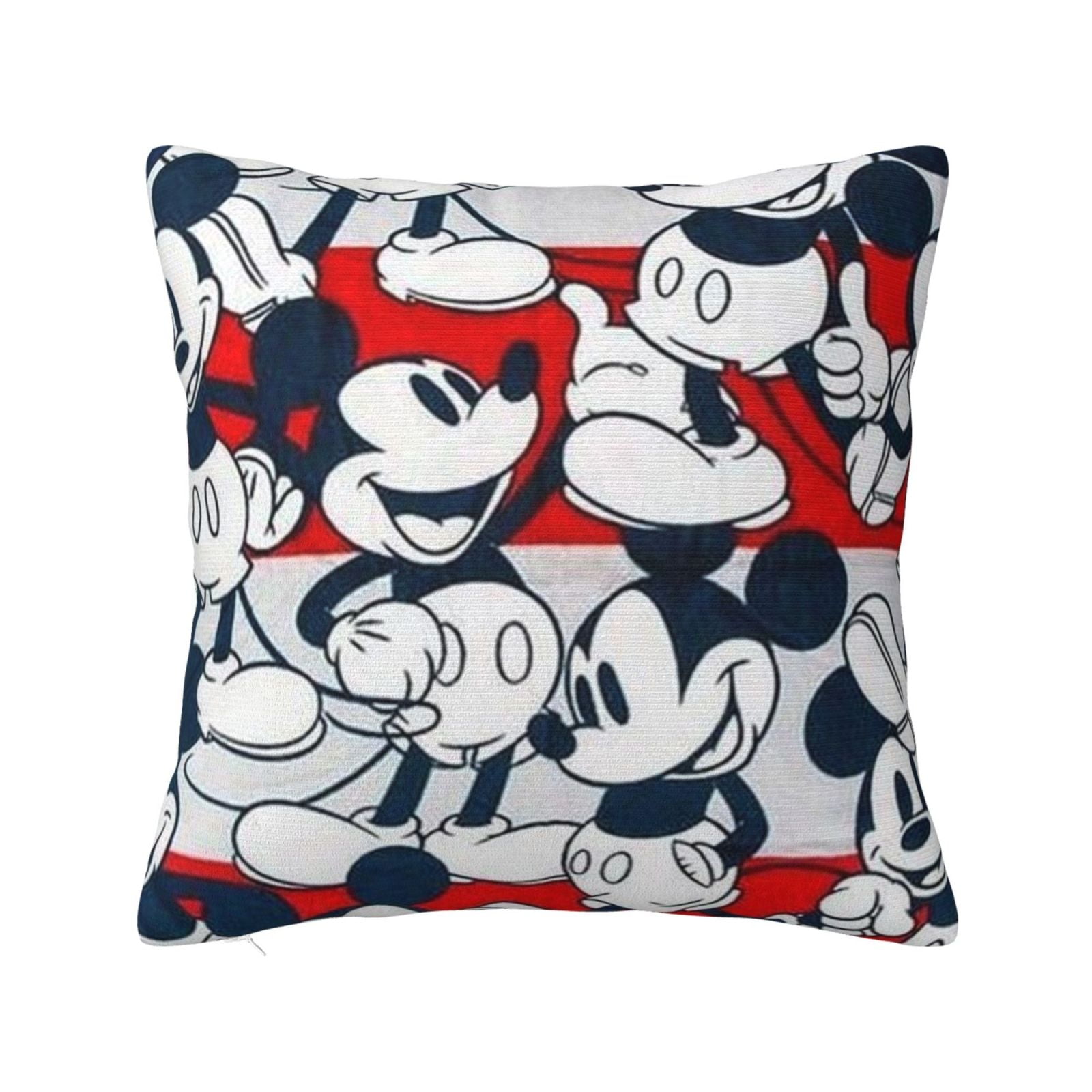 Mickey_Mouse Throw Pillow Covers Faux Fur Plush Throw Pillow Covers ...
