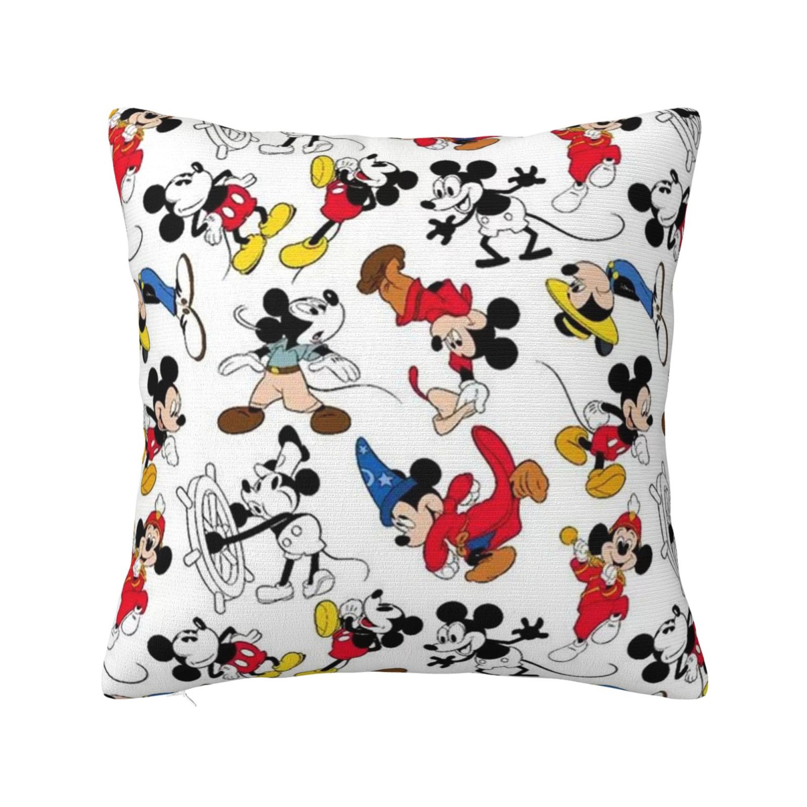 Mickey_Mouse Throw Pillow Covers Faux Fur Plush Throw Pillow Covers ...