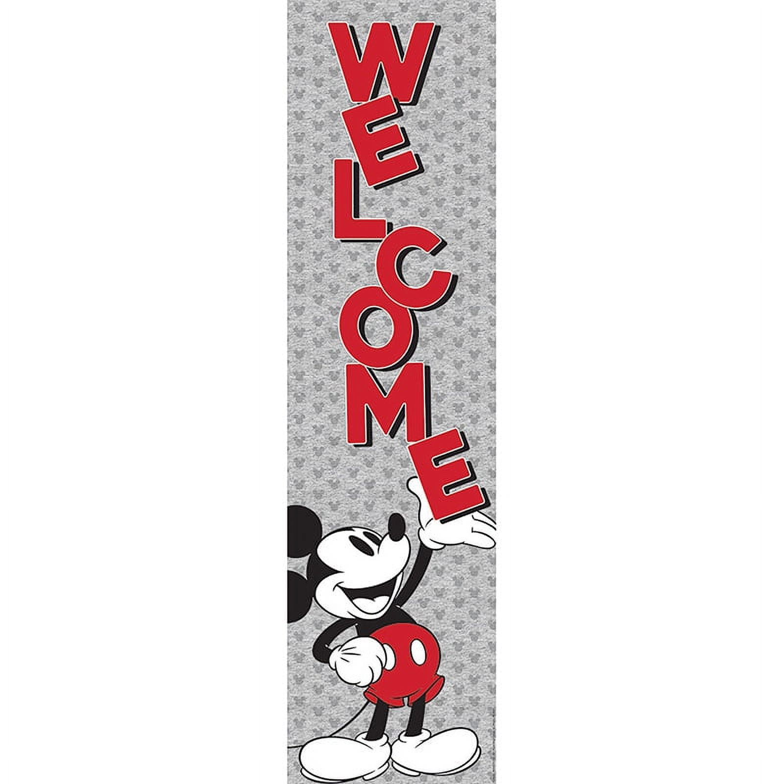 Mickey Mouse Throwback Welcome Vertical Banner, 12" x 45" | Bundle of ...
