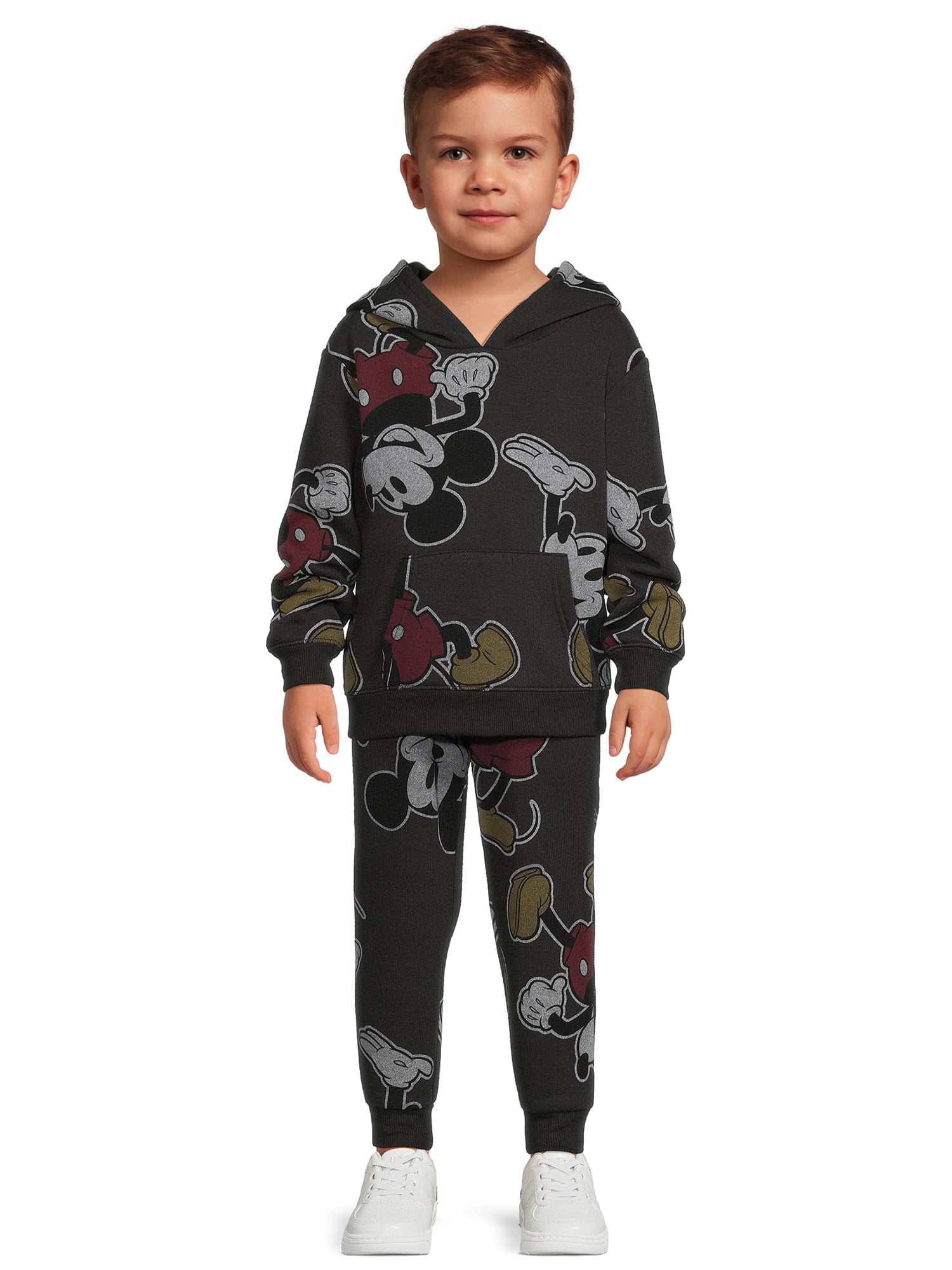 Mickey Mouse Toddler Boy Fleece Hoodie and Joggers Set, 2-Piece, Sizes ...