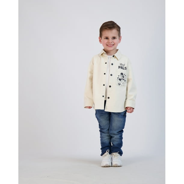 Mickey Mouse Toddler Boy Shackets, Sizes 2T-5T - Walmart.com
