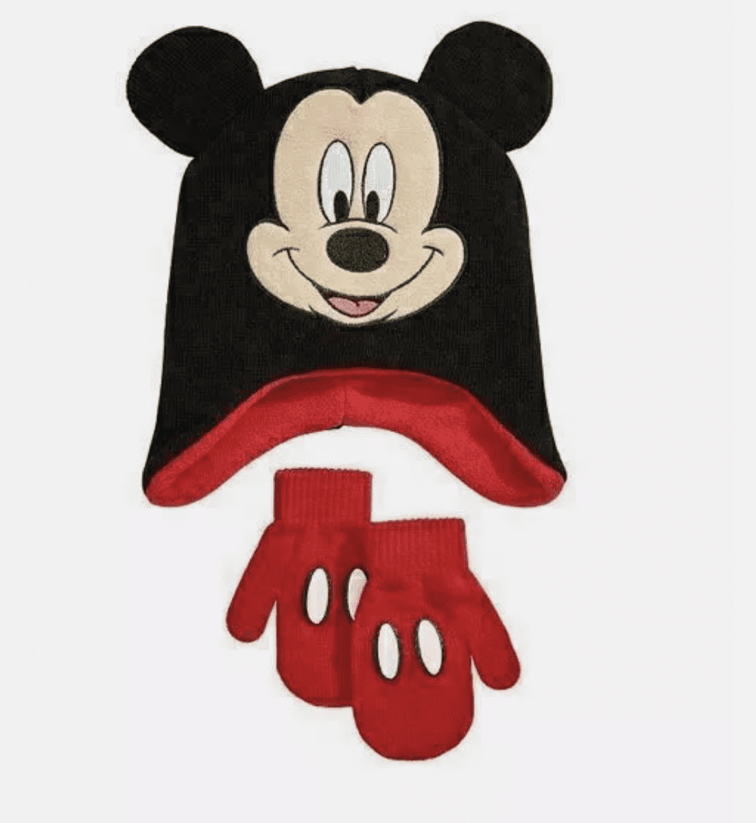 Mickey Mouse Toddler Boys 2-Pc. Hat & Mittens Set - Walmart.com