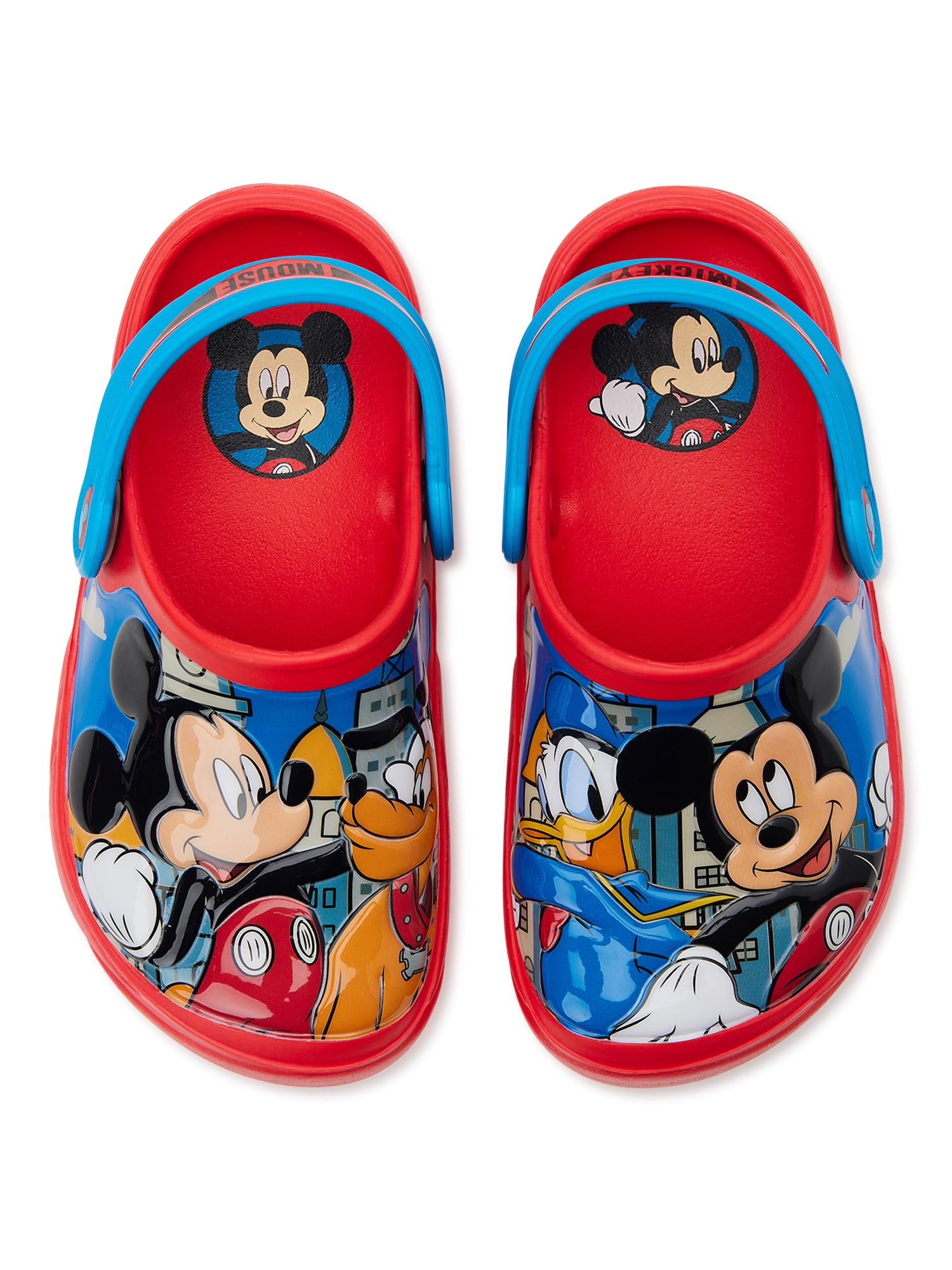 Mickey Mouse Toddler Boys License Clogs Sizes 5 6 11 12 Walmart